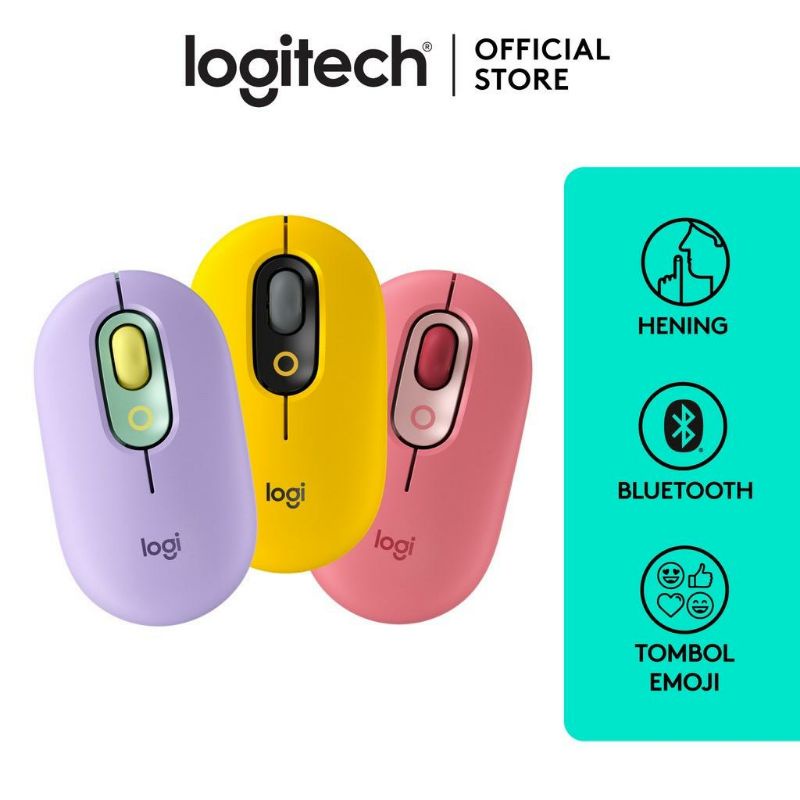 Jual Logitech POP Mouse Wireless Bluetooth Silent | Shopee Indonesia