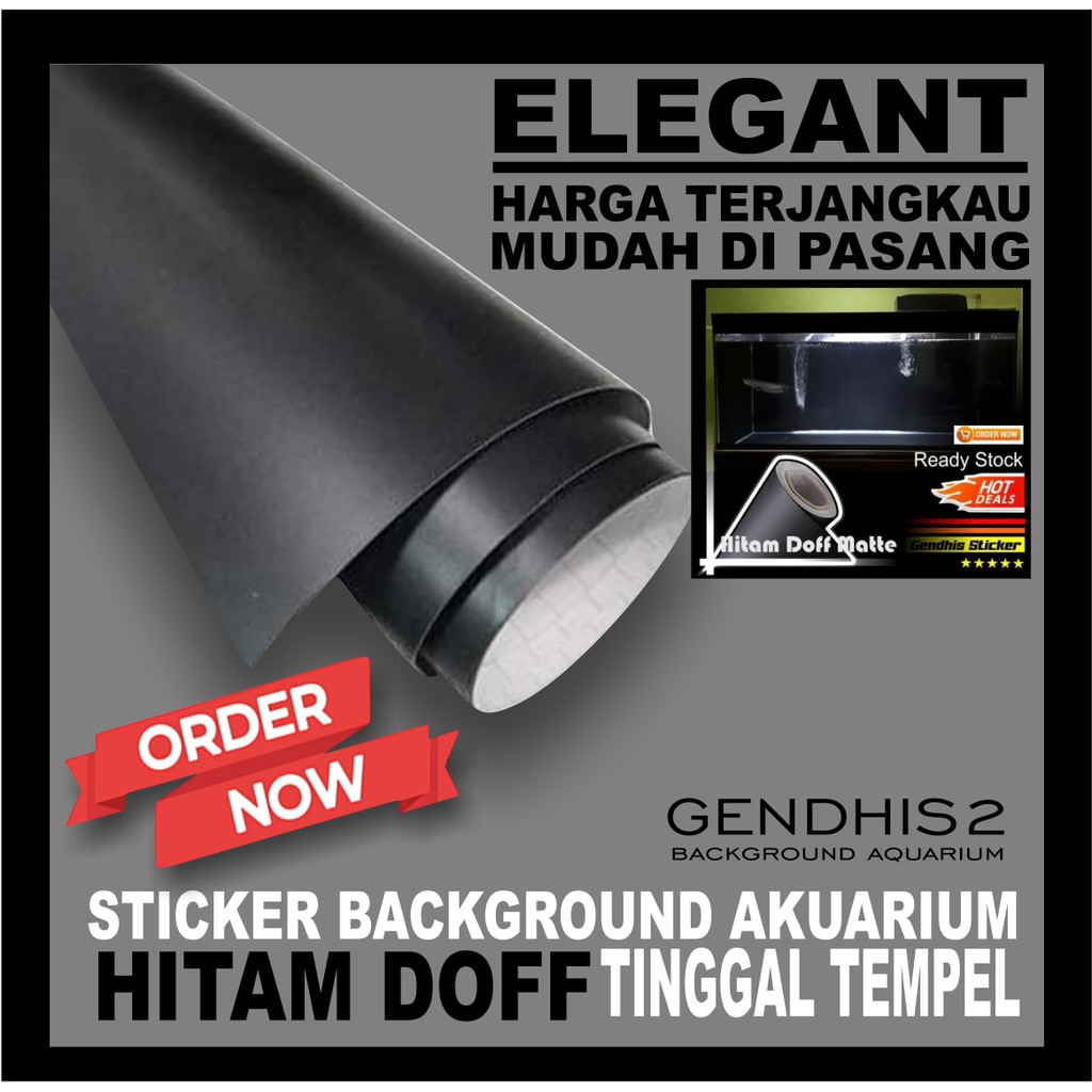 Jual Stiker Background Hitam Doff Tinggal Tempel | Shopee Indonesia