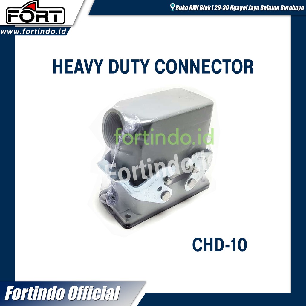 Jual HEAVY DUTY CONNECTOR CHD-10 10 Pin IP65 KONEKTOR KABEL MERK FORT ...