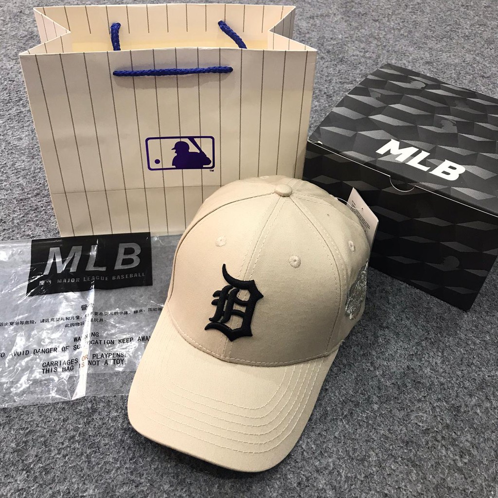 Jual Topi MLB Original Import - Detroit Side Tiger Cream Logo Black ...