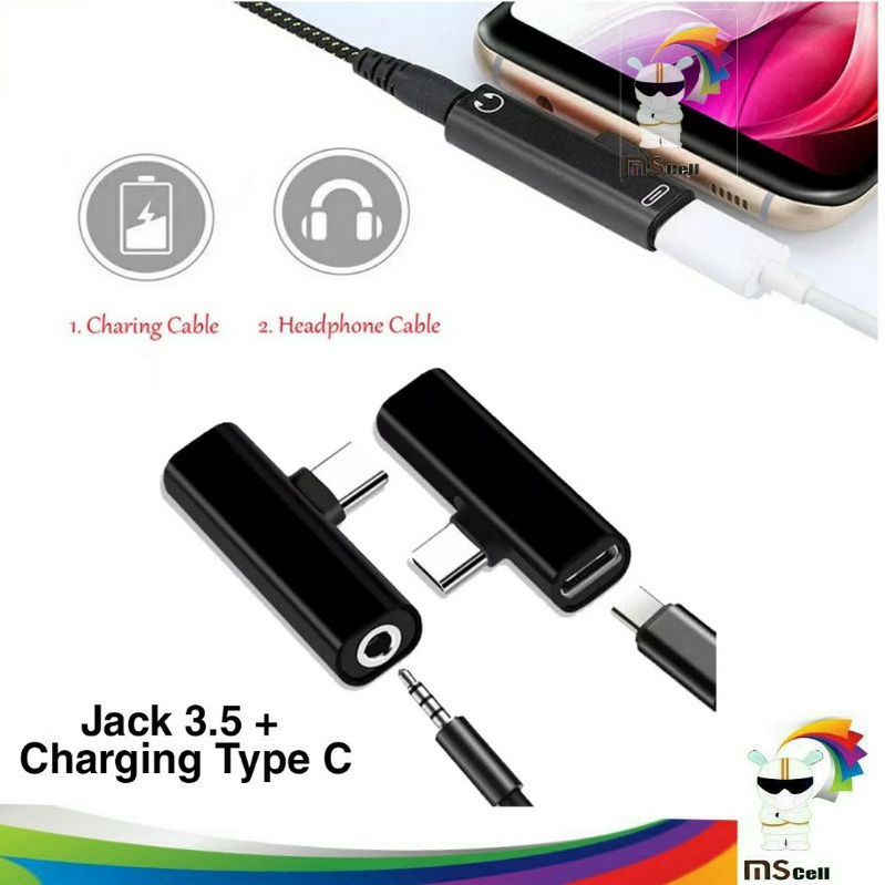 Jual Adaptor USB Type C Jack Audio - Converter 2in1 Tipe C And 3.5mm ...