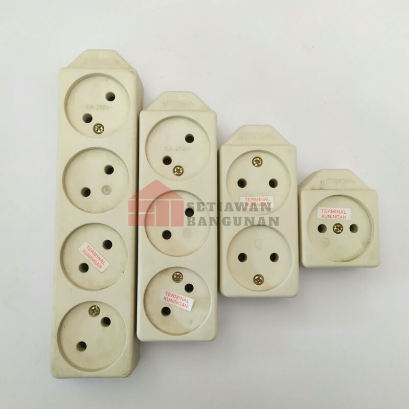 Jual Stop kontak lubang / colokan gepeng / Terminal Portable Soket ...