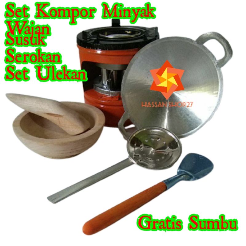 Jual Set Mainan Masak Masakan Anak / Paket Kompor Wajan Susuk Serok Set ...