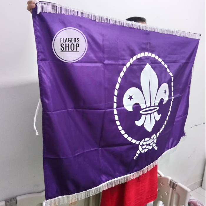 Jual Helnan_Store Bendera Ruangan Pandu Dunia / Wosm Pramuka 90X135 Cm ...