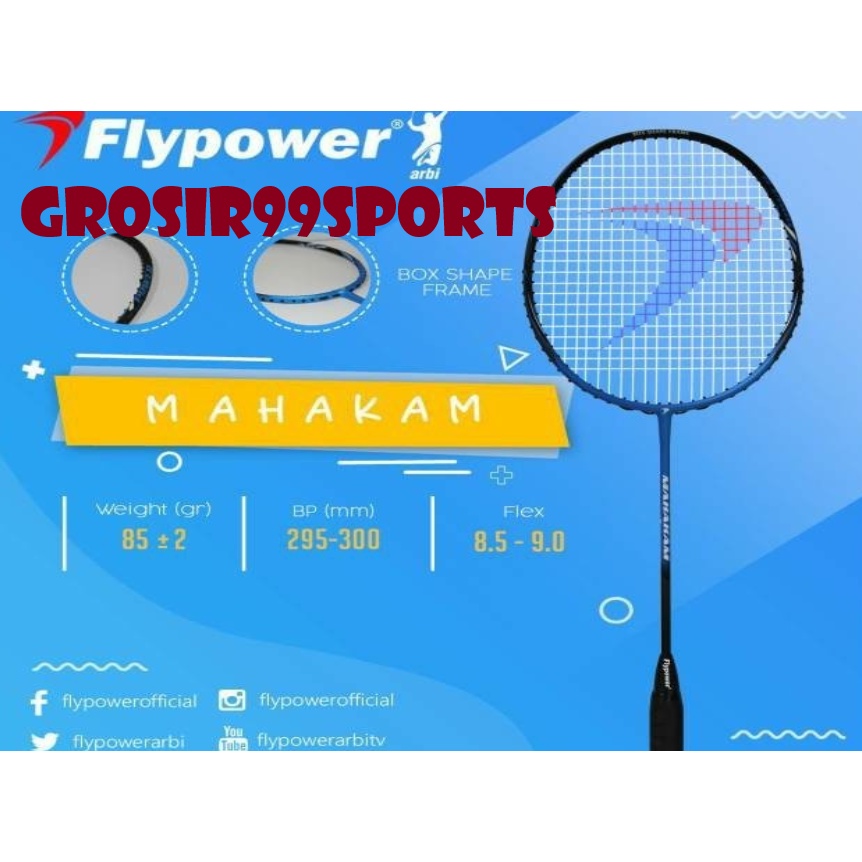 Jual Raket Badminton Flypower Mahakam Original | Shopee Indonesia