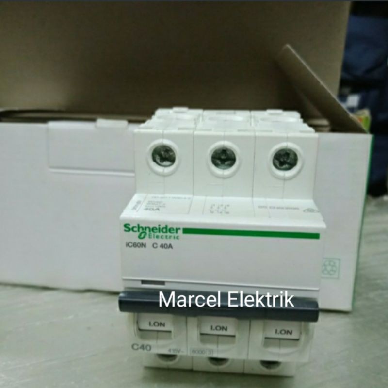 Jual Mcb Schneider 3Phase 40A ic60N 40a | Shopee Indonesia