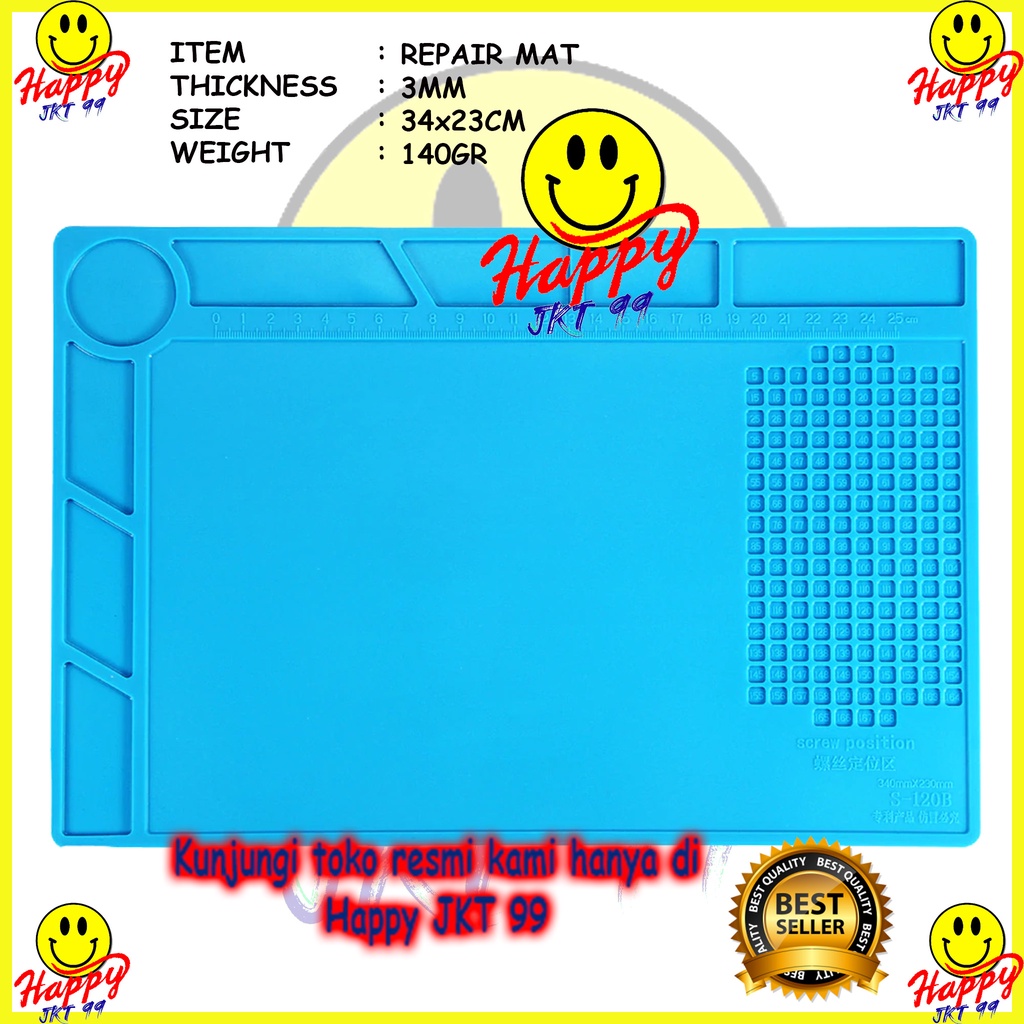 Jual [ HAPPY JKT 99 ] KARPET SOLDER MATRAS PAD SERVICE TAHAN ANTI PANAS ...