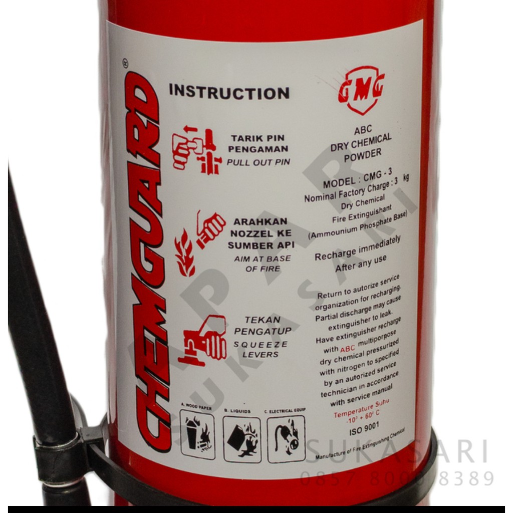 Jual APAR Chemguard 3 kg ABC Dry Chemical Powder | Shopee Indonesia