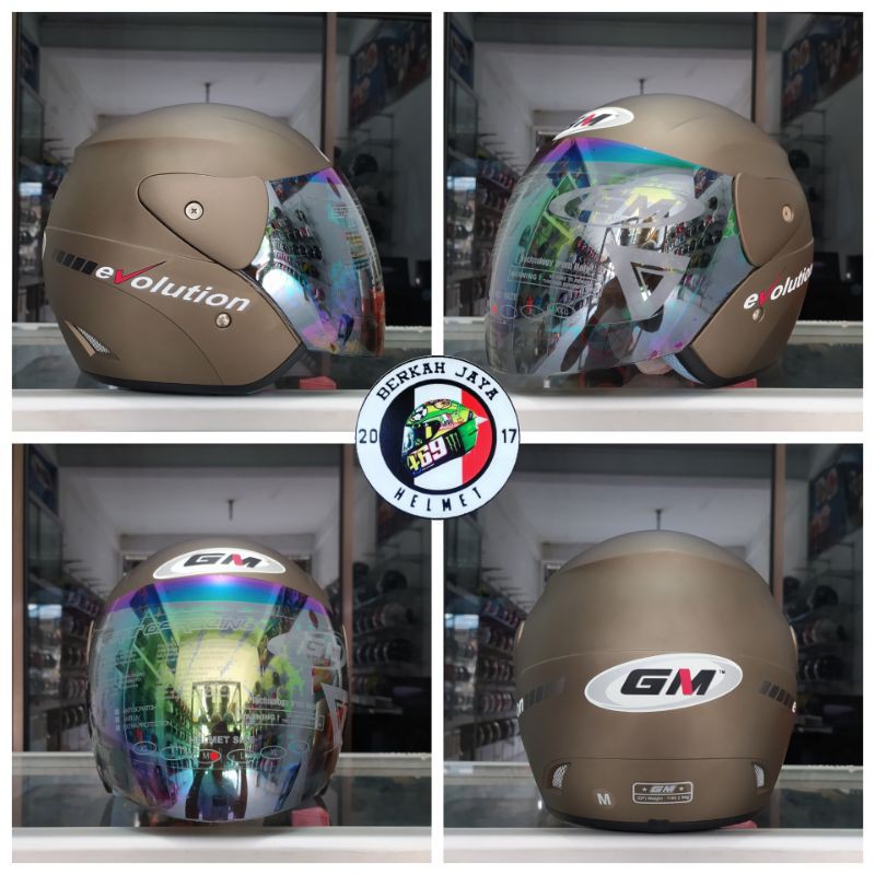 Jual HELM GM EVOLUTION SOLID (STAR GREY DOF) SPESIAL EDITION | Shopee ...