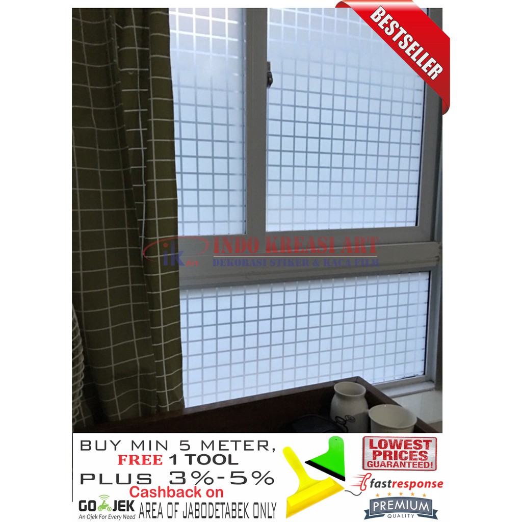 Jual STIKER KACA STICKER KACA MOTIF KOTAK BLUR 122 KACA FILM MOTIF ...