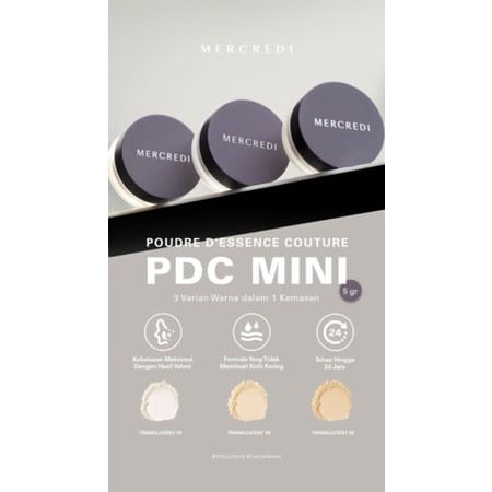 Jual MERCREDI POUDRE D'ESSENCE COUTURE (Translucent Powder) 10 gr ...