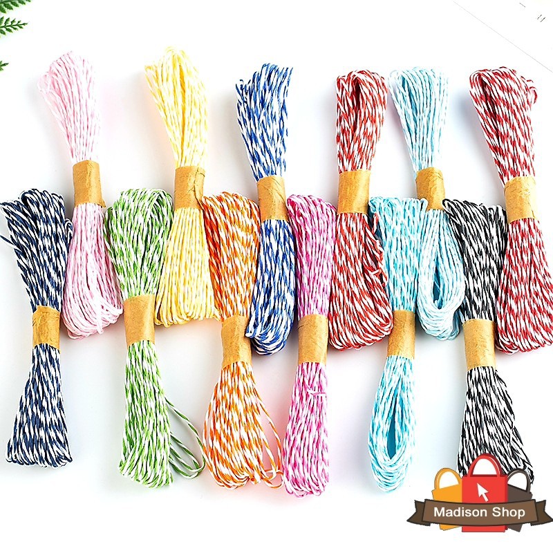 Jual Tali Souvenir 10m Tali Rami Goni Benang Merah Putih Tali Hampers ...