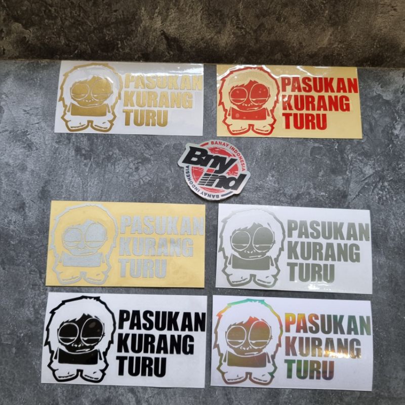 Jual STICKER STIKER PASUKAN KURANG TURU STICKER MOBIL MOTOR CUTTING ... Jual STICKER STIKER PASUKAN KURANG TURU STICKER MOBIL MOTOR CUTTING ...