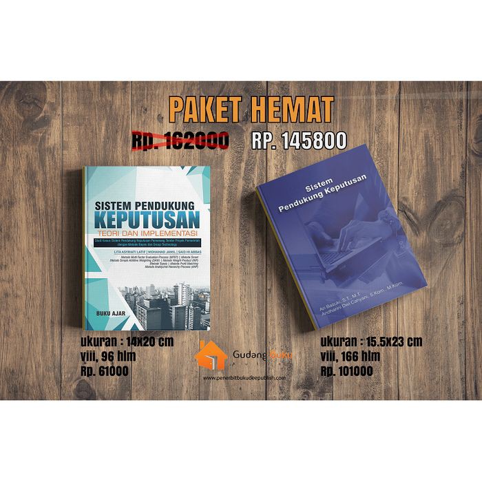 Jual Paket Hemat Buku Sistem Pendukung Keputusan Teori dan Implementasi ...