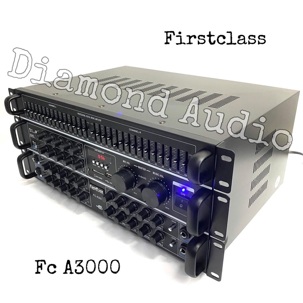 Jual Amplifier Karaoke Firstclass Fc A3000 Usb Original Mixer Ampli ...