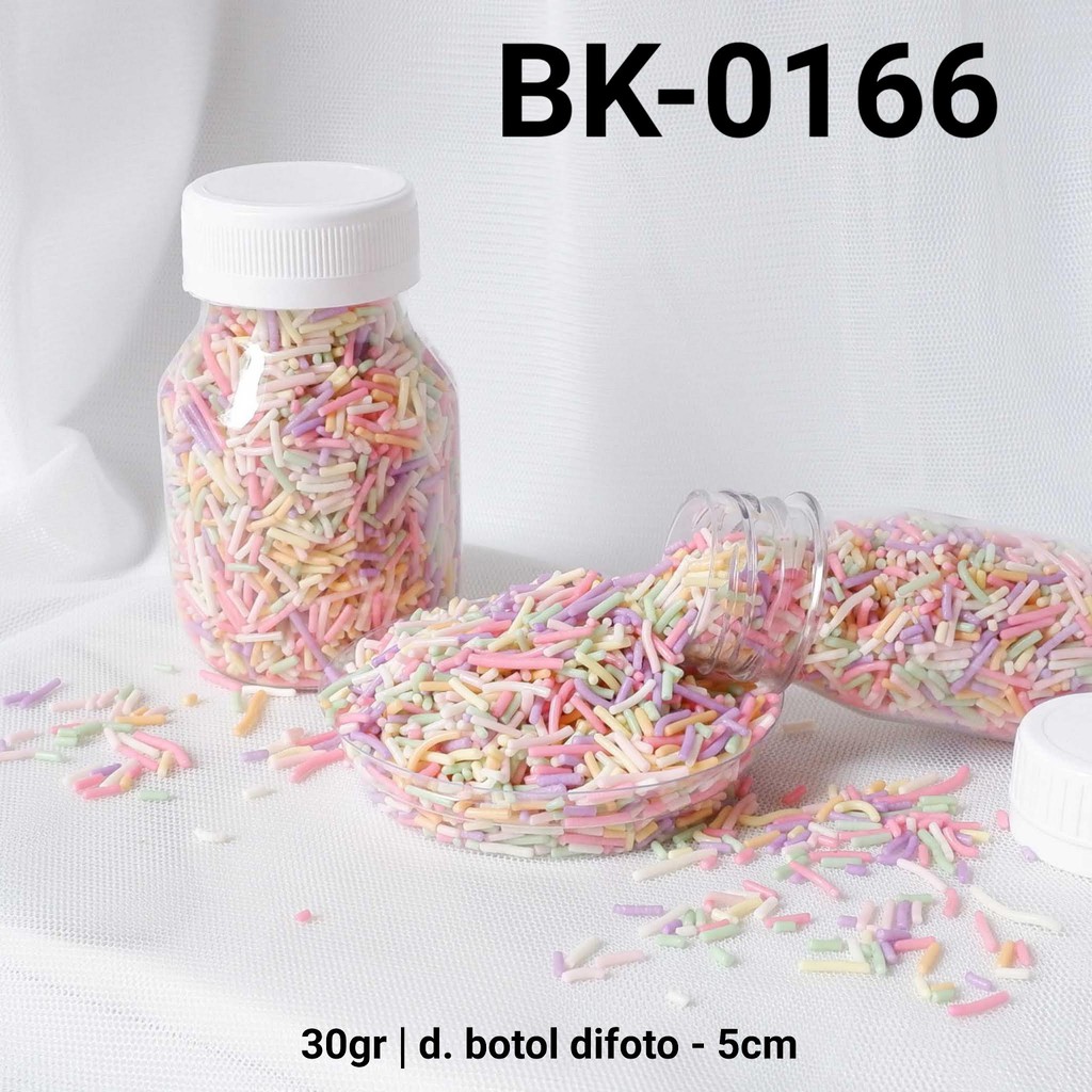 Jual BK-0166 Sprinkles sprinkle sprinkel 30gr 30 gram meses warna ...