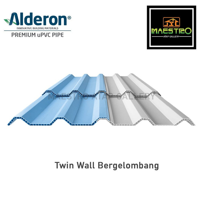 Jual Atap uPVC Alderon Twin Wall Bergelombang | Shopee Indonesia