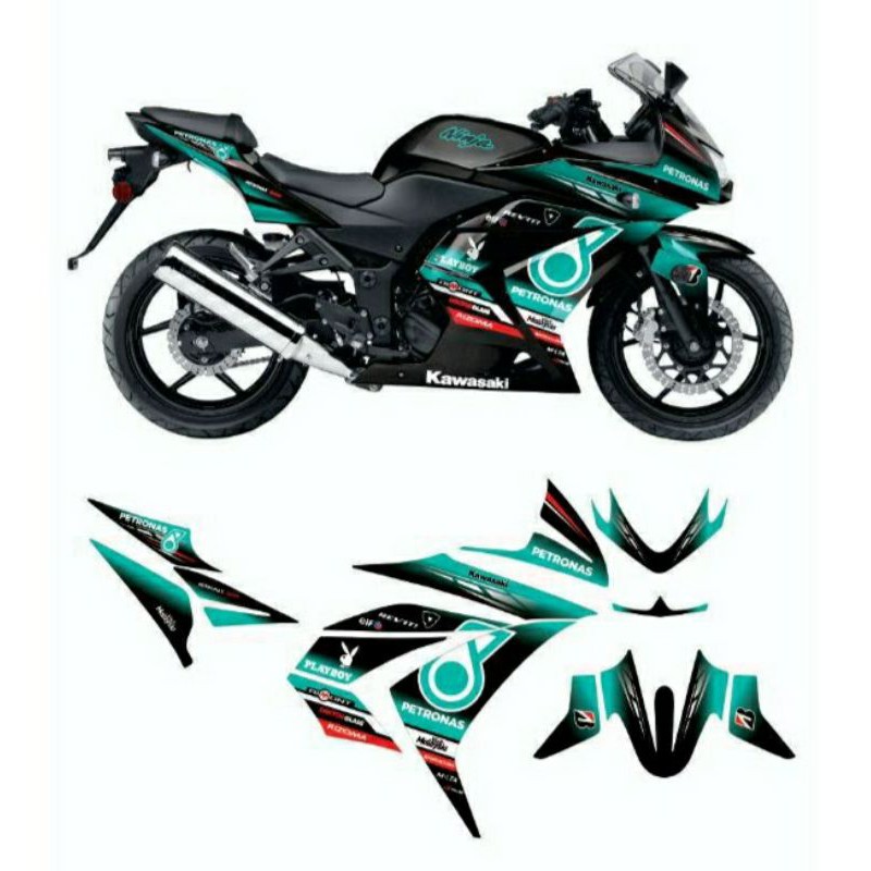 Jual STRIPING STIKER KAWASAKI NINJA 250 KARBU / STICKER LISS BODY NINJA ...