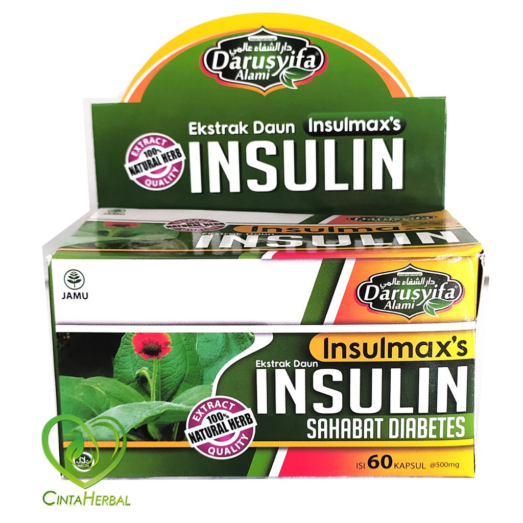 Jual Insulmax's INSULIN Ekstrak Daun Insulin Diabetes Darusyifa Isi 60 ...