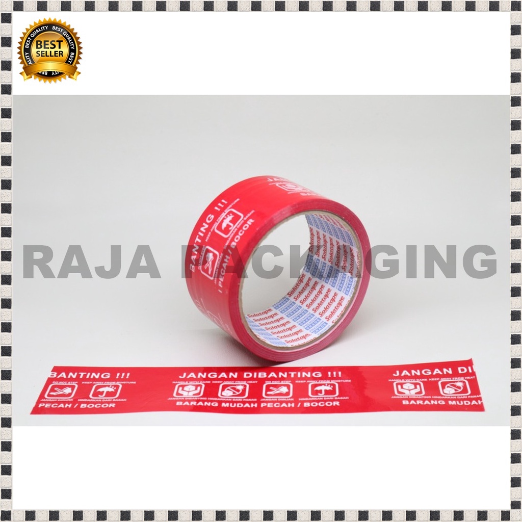 Jual Lakban Fragile Merah Isolasi Jangan Dibanting Depok Bogor | Shopee ...