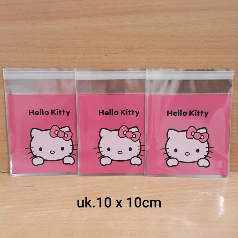 Jual GC [ 50pcs ] plastik cookies cake permen fancy vintage lucu hello ...