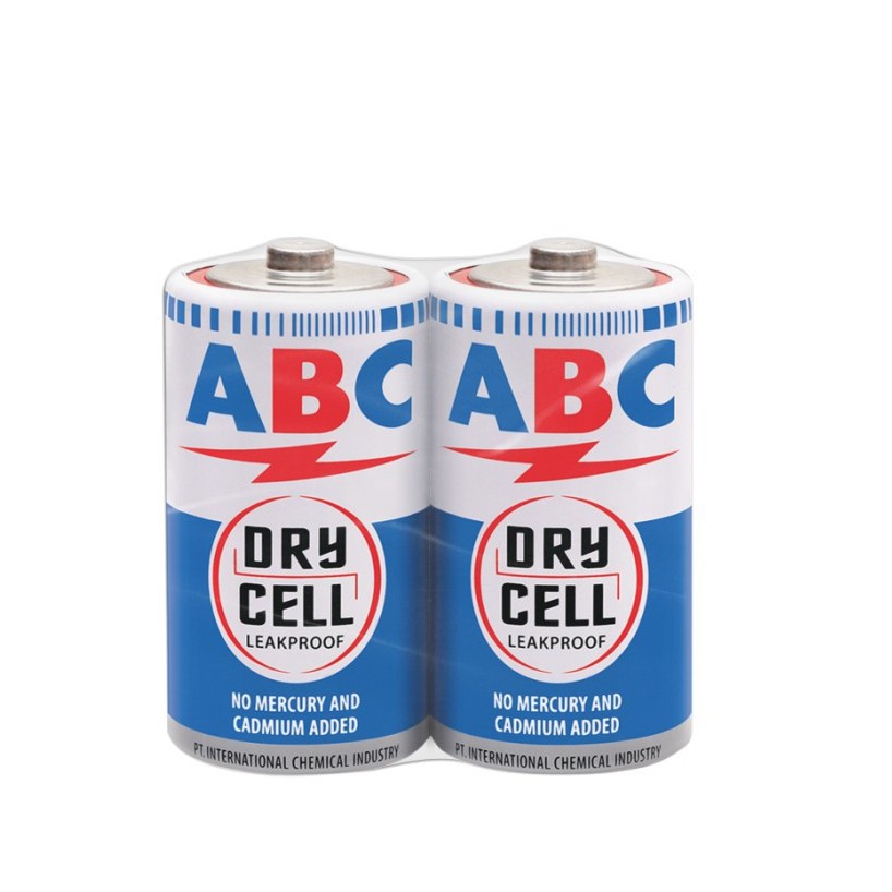 Jual Battery Baterai ABC Sedang Ukuran C per Pack isi 2 | Shopee Indonesia