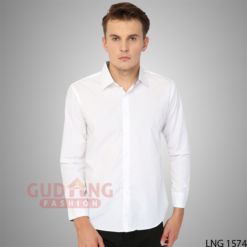 Jual Hem Polos Lengan Panjang Pria - LNG 1574 | Shopee Indonesia
