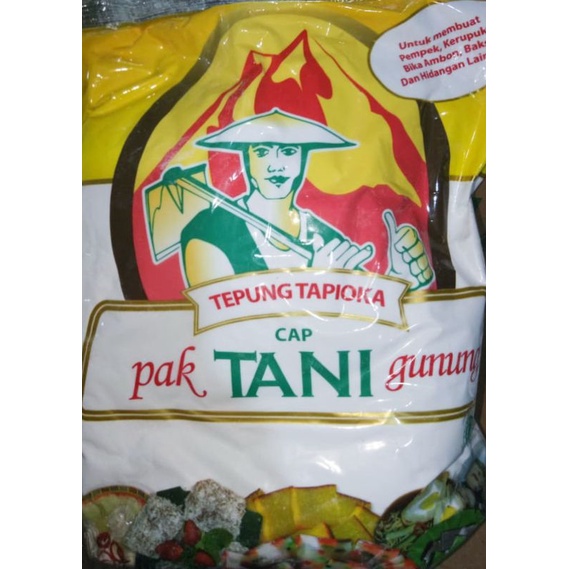 Jual Tepung Tapioka cap pak TANI gunung / Sagu Tani Gunung 500gr ...