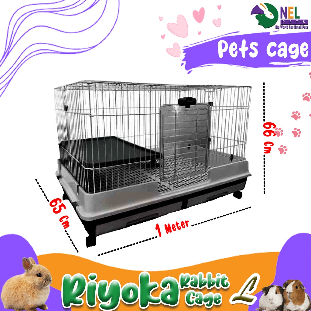 Jual RIYOKA RABBIT CAGE/kandang premium kelinci guinea pig anjing ...