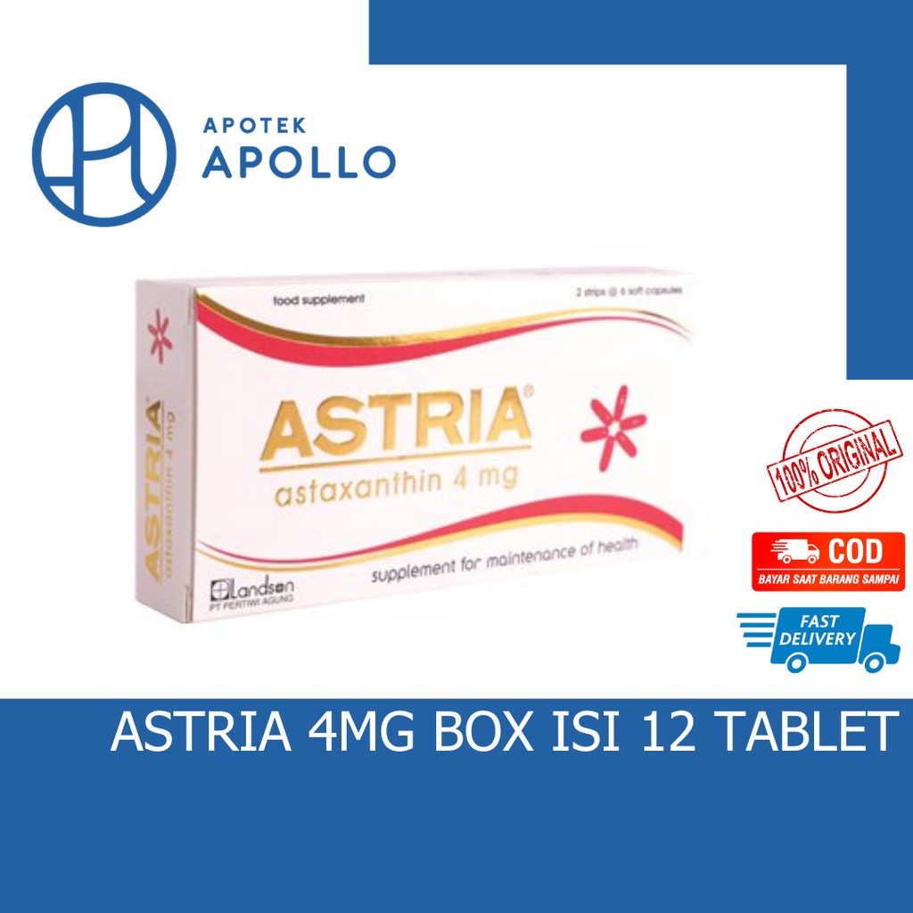 Jual ASTRIA 4MG BOX ISI 12 KAPSUL | Shopee Indonesia
