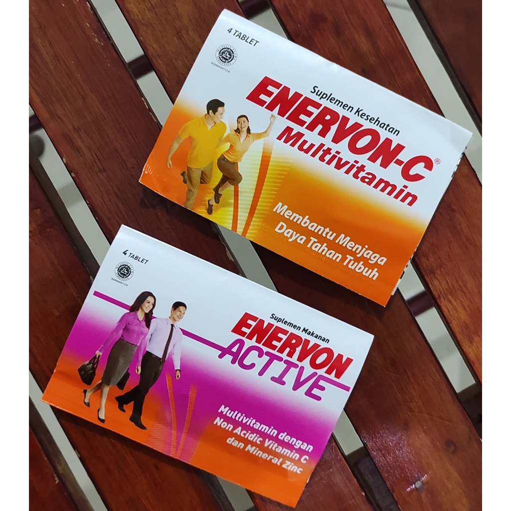Jual Enervon C Multivitamin / Enervon Active 4 Tablet / Imun Tubuh ...