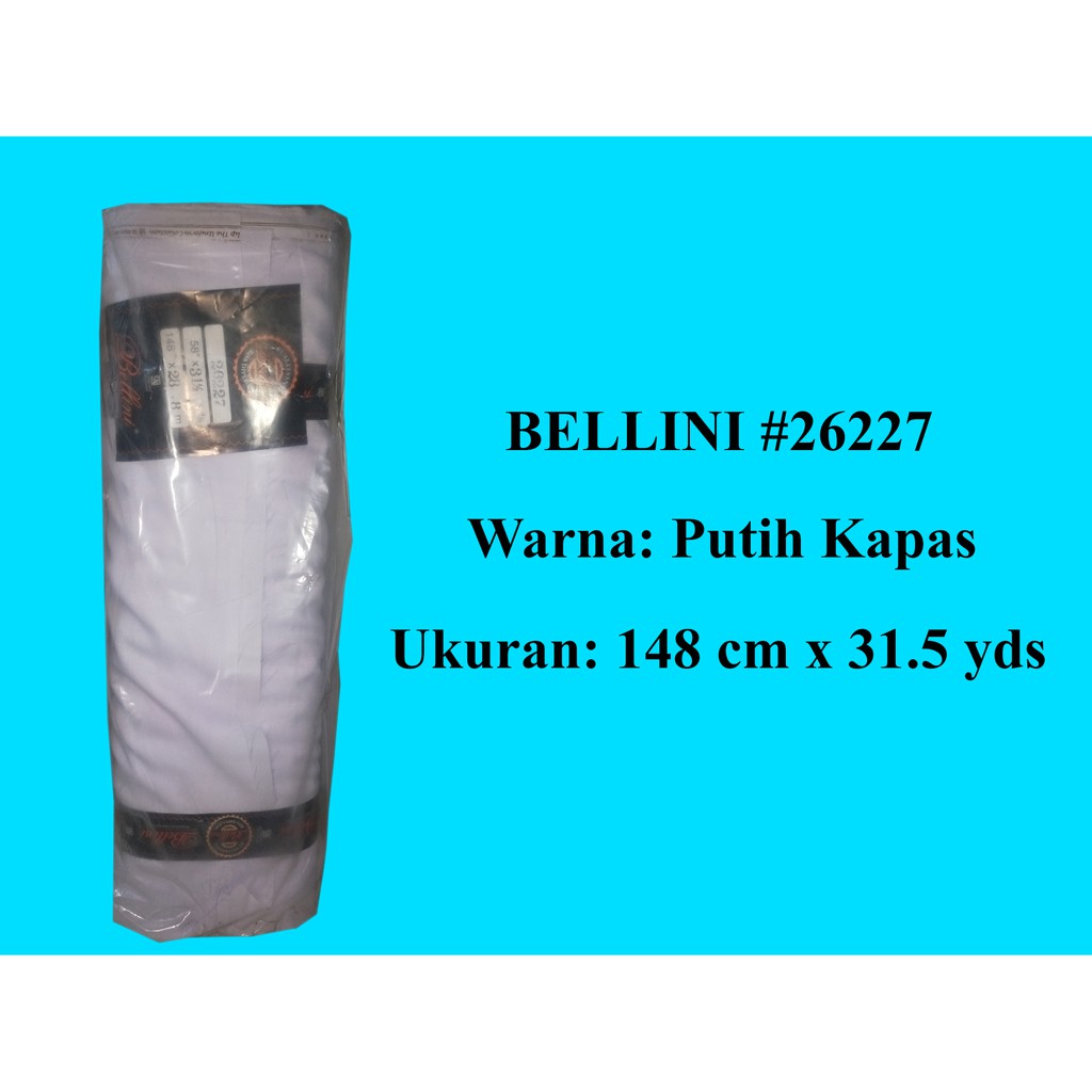 Jual Kain Bellini 1 Roll/Gulung (Putih Kapas) | Shopee Indonesia