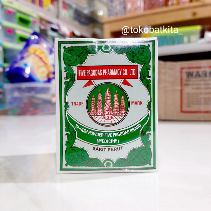 Jual [PUYER SAKIT PERUT] CAP 5 PAGODA / LIMA PAGODAS / YA-HOM POWDER ...