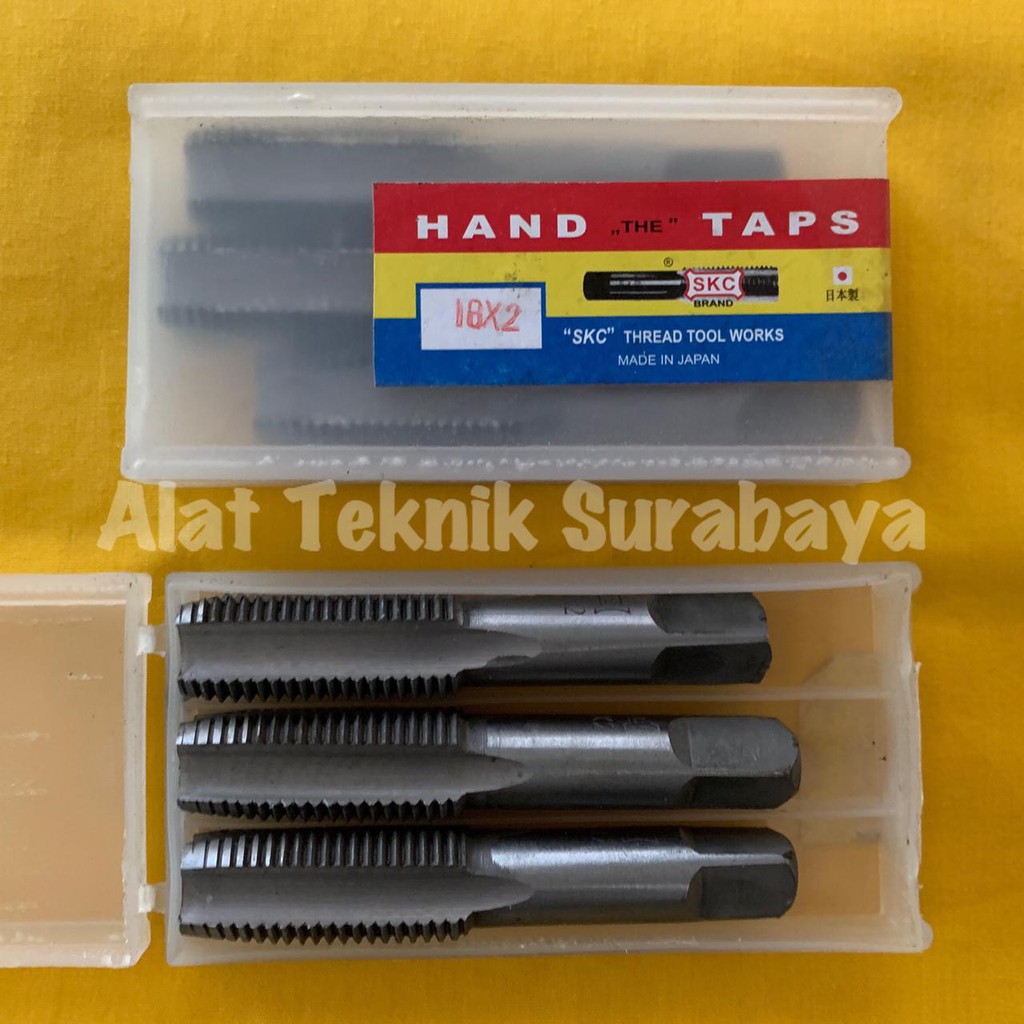 Jual HAND TAPS HANDTAP ALAT DRAT MATA BOR 8 10 12 14 16 18 7 5 6 x 1,00 ...
