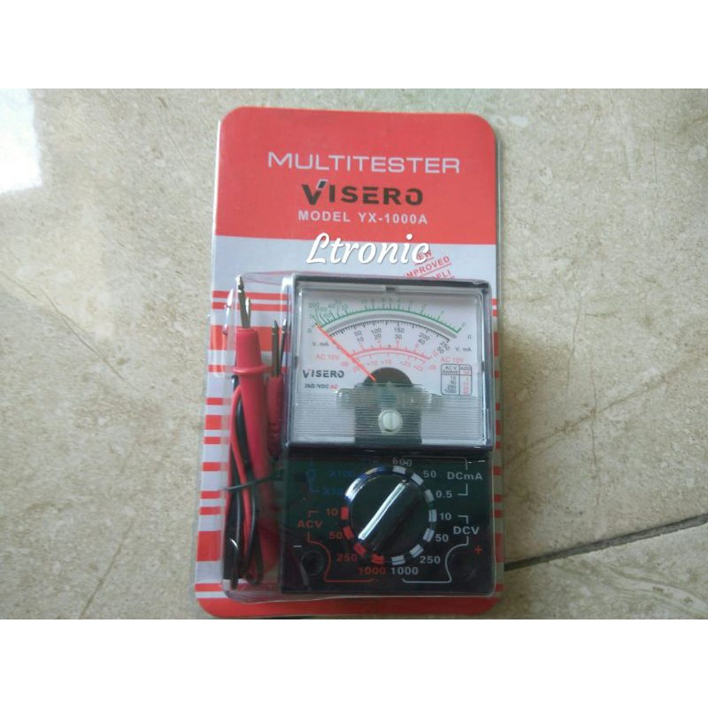 Jual Avometer analog kecil Multitester analog kecil Visero YX 1000 A ...