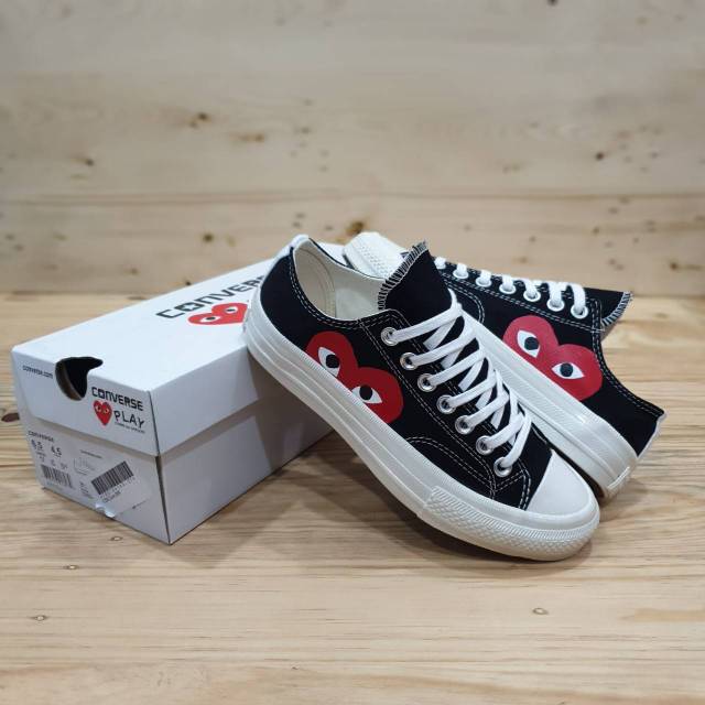 Jual Converse CDG Low Black White | Shopee Indonesia