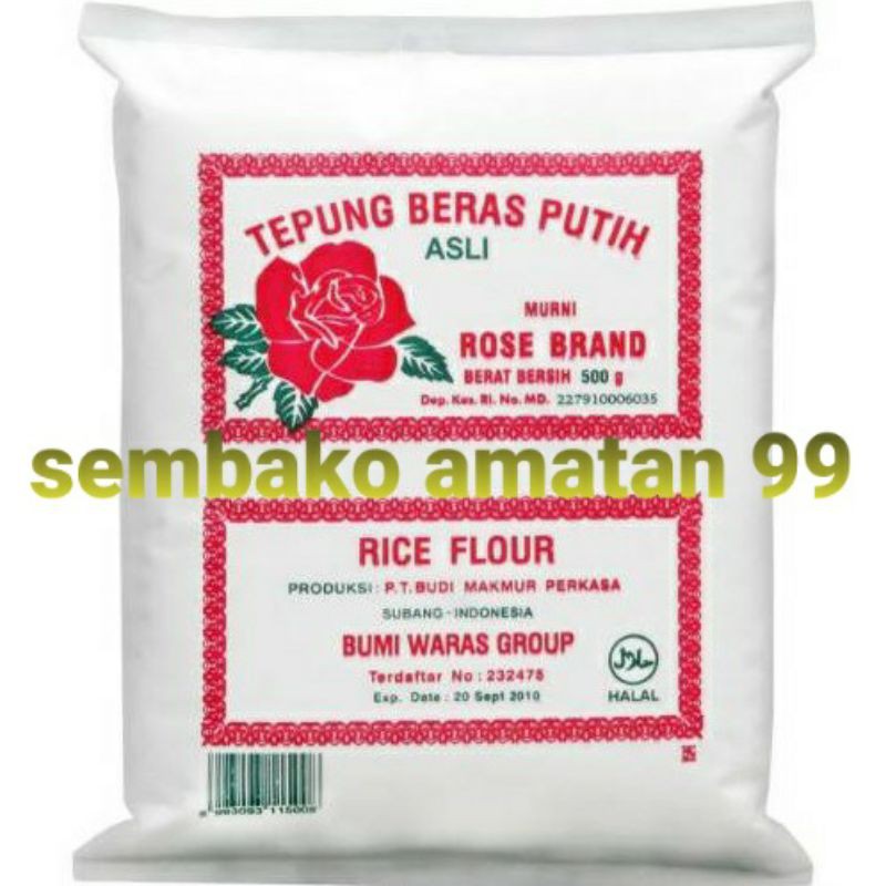Jual Tepung Beras Rose Brand 500gr Per 1 Dus Isi 20 Pcs | Shopee Indonesia