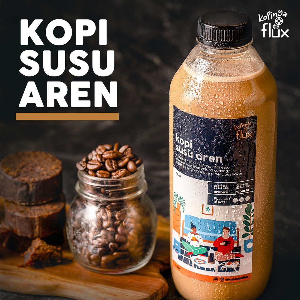 Jual Kopi Susu Aren 1 Liter - Kopi 1 Liter by Kopinya Flux | Shopee ...