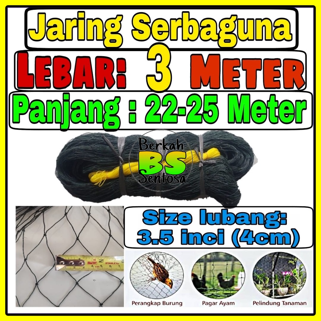 Jual Jaring Ayam Jaring Pagar Ayam Jaring Pagar Tanaman Lebar 3 Meter | Shopee Indonesia