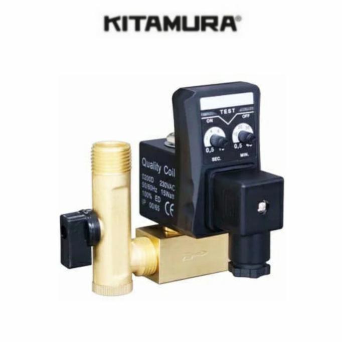 Jual 1/2" Electric Solenoid Valve Timer Auto Drain 16bar 230 vac Split ...
