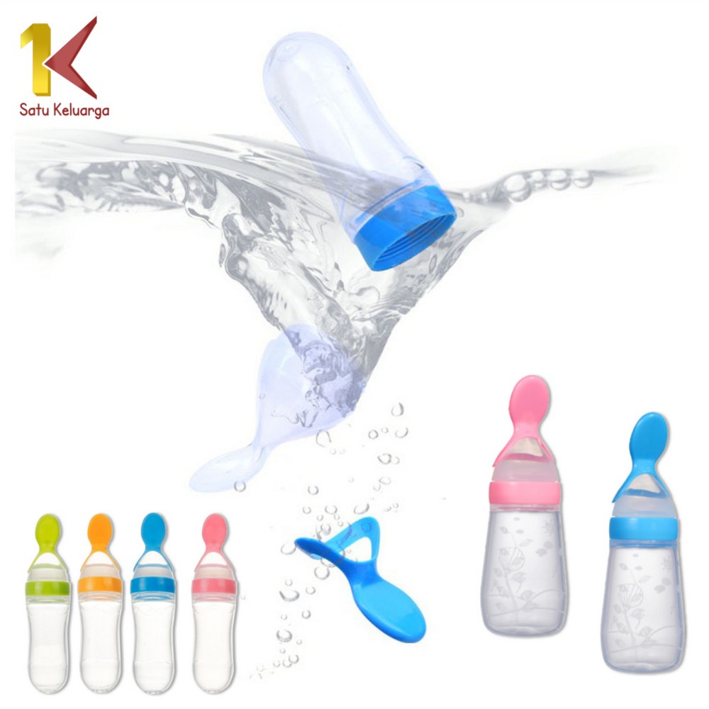 Jual Satu Keluarga Botol Sendok Makan C49-50 Bayi Botol Susu Dot Sendok ...