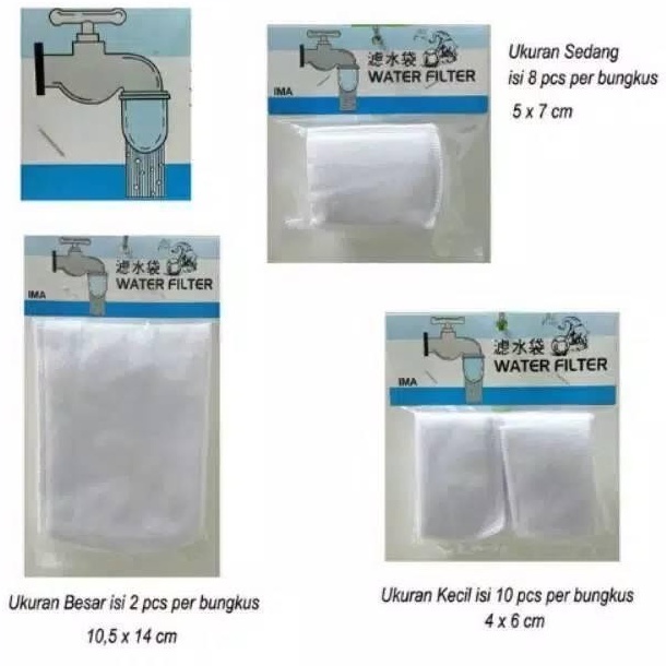 Jual Saringan Air Kain / Water Filter Good Quality S M L | Shopee Indonesia