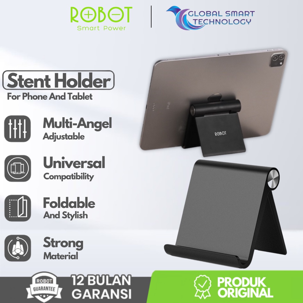 Jual Robot RT-US07 Portable Foldable Universal Stand Holder Phone Tablet Dudukan Hp Dan Tab ...