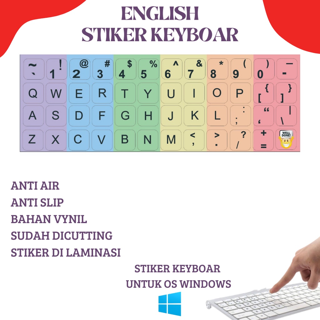 Jual stiker keyboard inggris COVER KEYBOARD | Shopee Indonesia