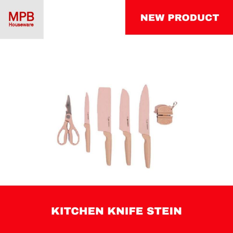 Jual KITCHEN KNIFE STEIN COOKWARE PISAU DAPUR 6 IN 1 SET | Shopee Indonesia
