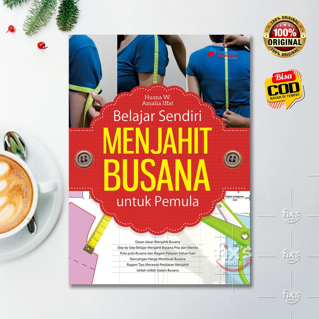 Jual Buku Belajar Sendiri Menjahit Busana untuk Pemula (Versi Hitam Putih) | Shopee Indonesia