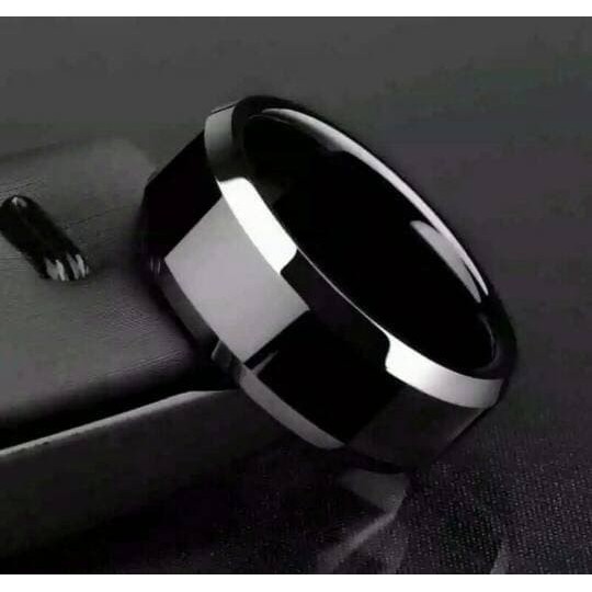 Jual CINCIN TITANIUM HITAM COUPLE ANTI KARAT/ STAINLESS STEEL COUPLE ...