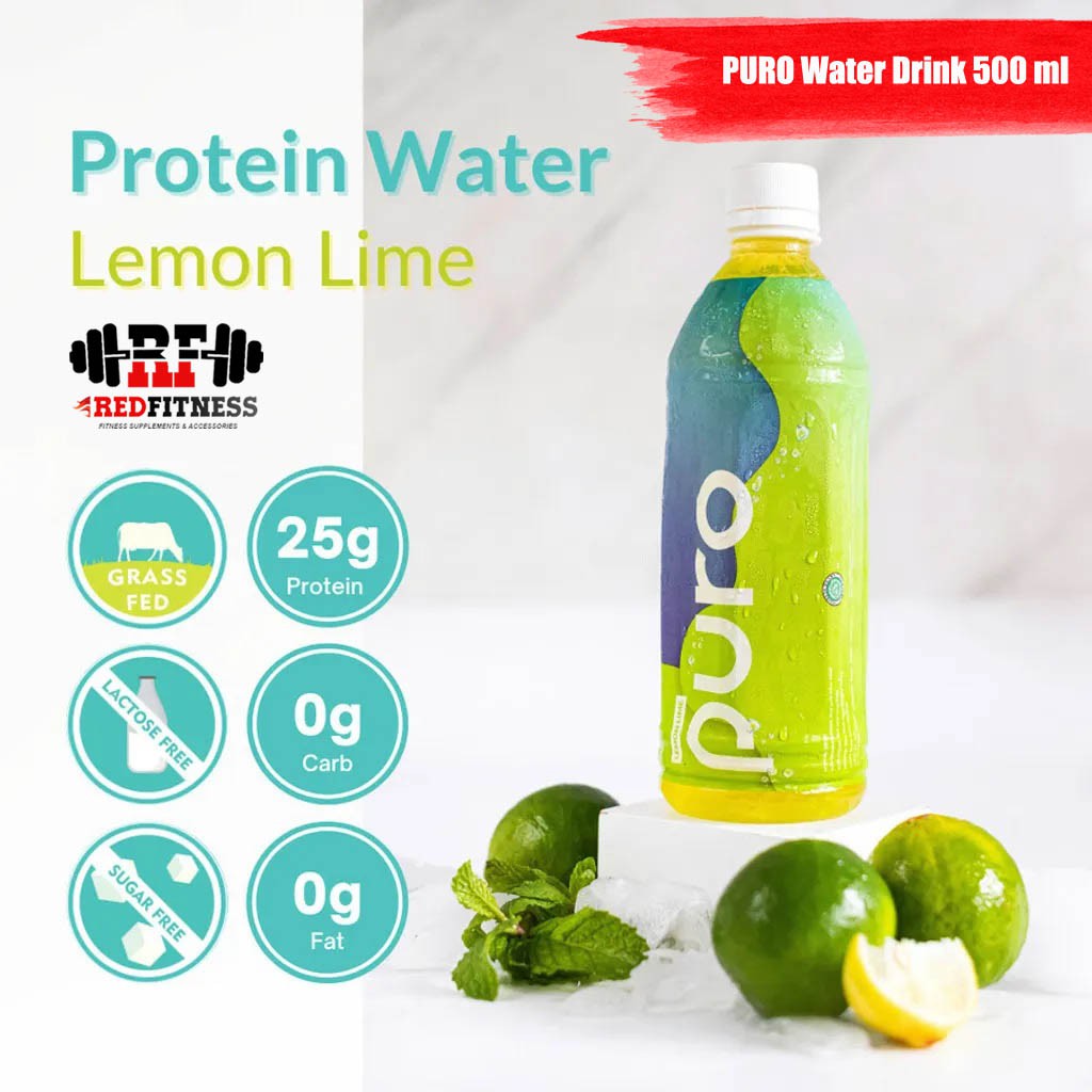 Jual PURO Protein Water Drink 500 ml / Whey Protein Ready To drink BPOM ...