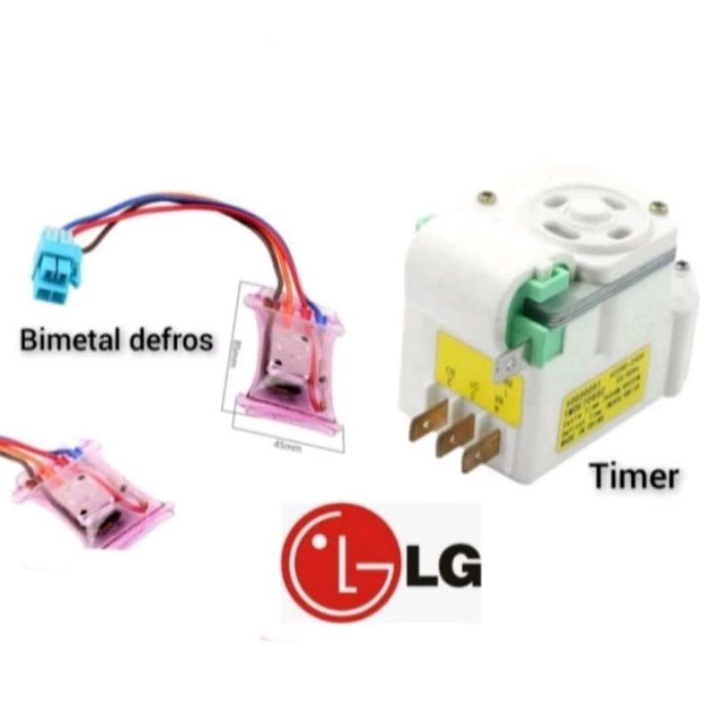 Jual Defrost kulkas LG 2 pintu dan Timer kulkas LG original | Shopee ...