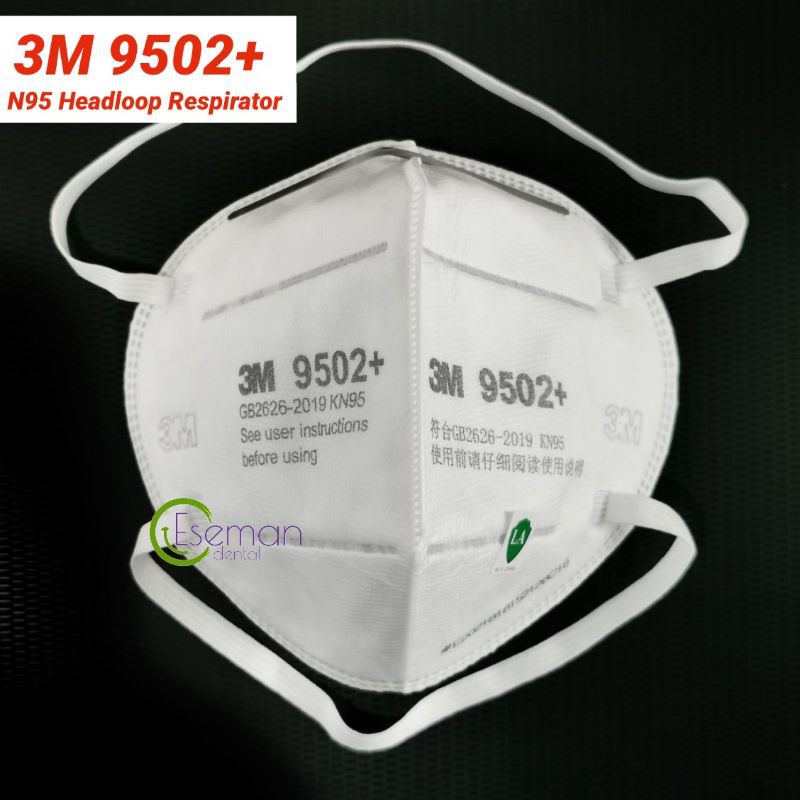 Jual 1pc 3M 9502+ KN95 Respirator Filter Original Masker headloop hijab ...